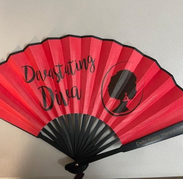 Delta Sigma Theta - Wooden Sorority Fan