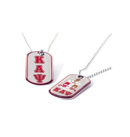 Kappa Alpha Psi-Dog Tags Double Sided Greek Letter with epoxy coating