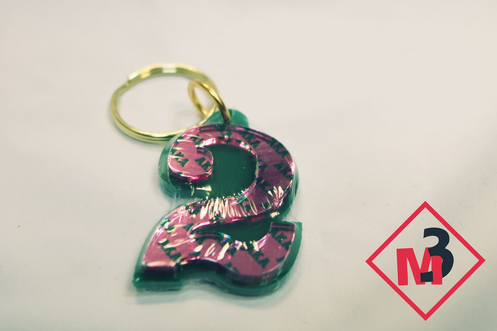 Alpha Kappa Alpha Line Number Key Chains
