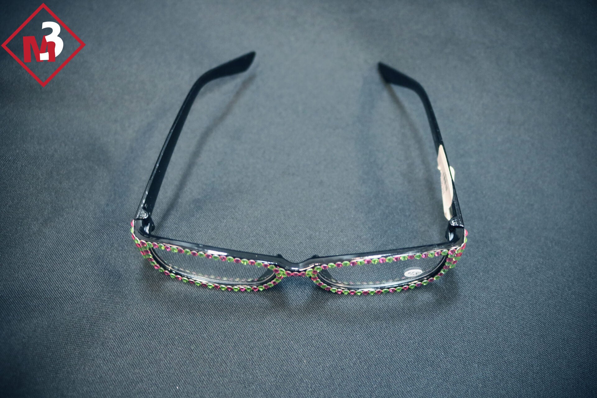 Rectangle Shape Pink and Green Bling Readers