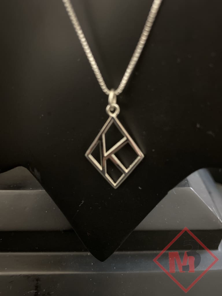 Kappa Alpha Psi - Sterling Diamond K Pendant